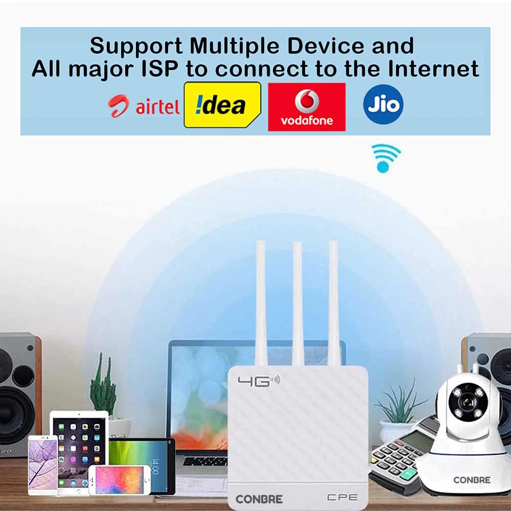 Conbre CPE MT-300H 5G & 4G Sim based Wi-Fi Router | WiFi 6 | Plug and – Conbre Enterprise